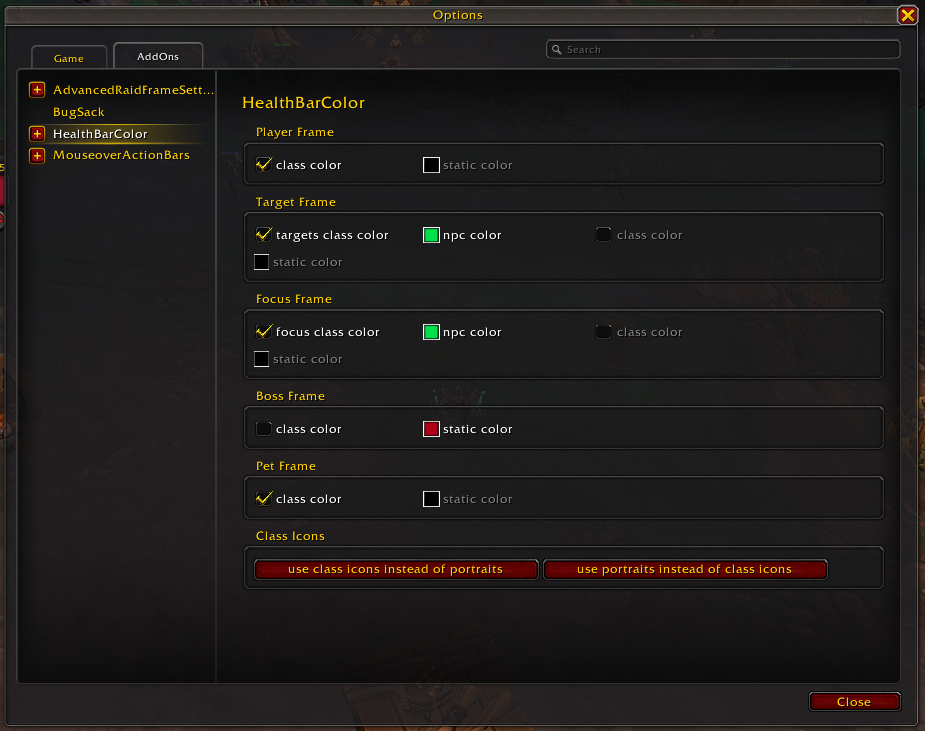 WoW HealthBarColor — Health Bar Color аддон Dragonflight/Wrath of the ...